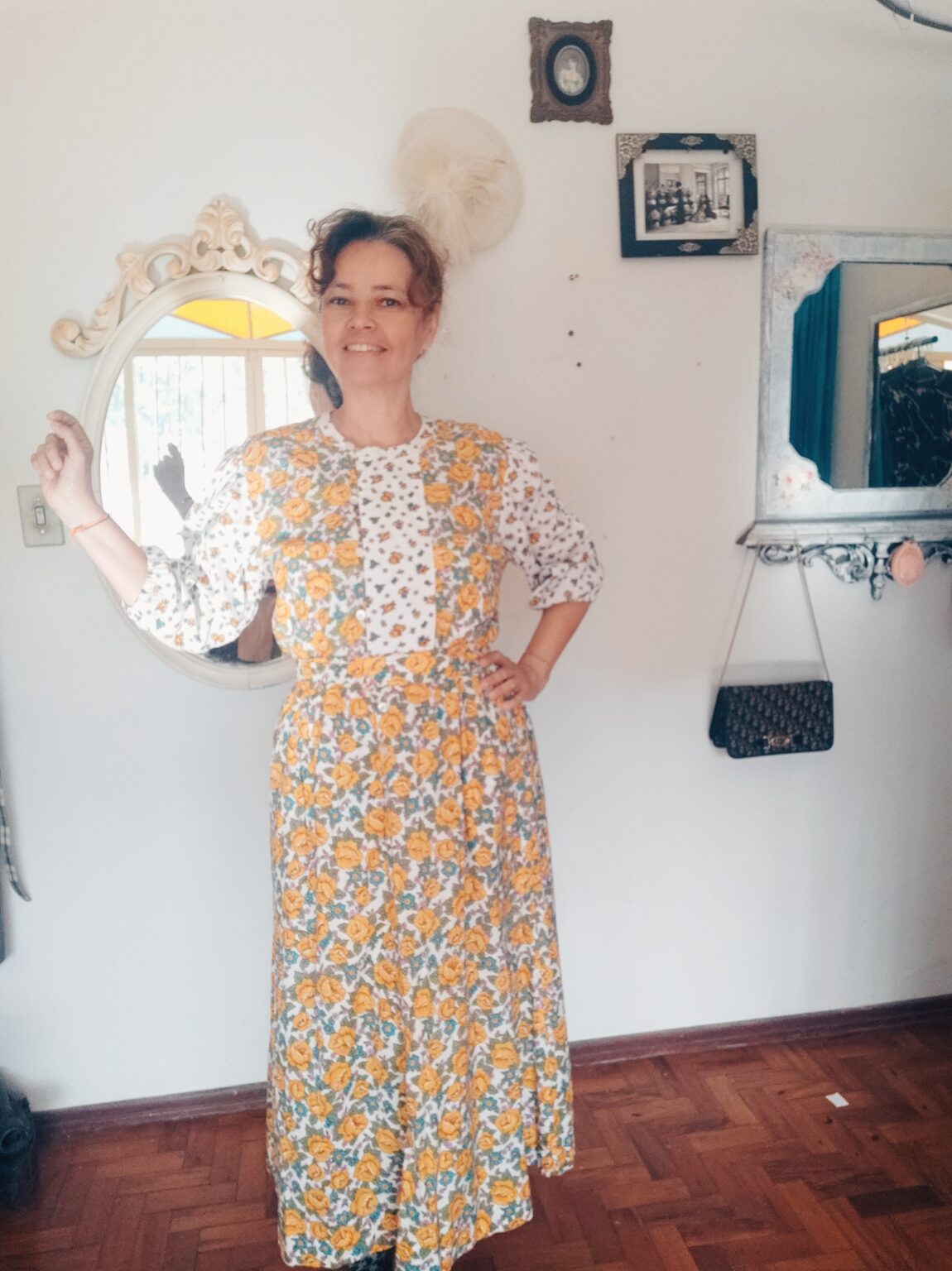 Conjunto Vintage anos 70 Margaridas – Que Chuchu