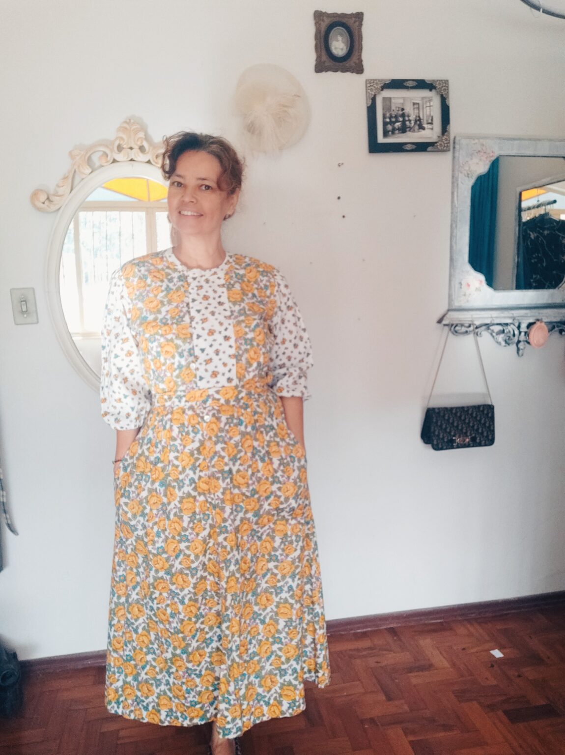 Conjunto Vintage anos 70 Margaridas – Que Chuchu